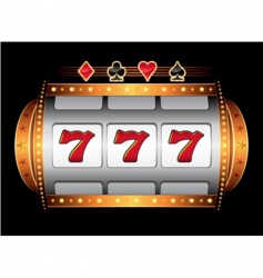 Casino slot machine Royalty Free Vector Image - VectorStock