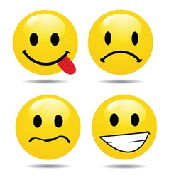 Various smileys 4 Royalty Free Vector Image - VectorStock