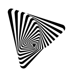 Tunnel optical illusion Royalty Free Vector Image