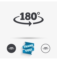 180 degrees graph linear concept icon Royalty Free Vector