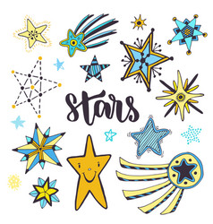 Star doodle Royalty Free Vector Image - VectorStock