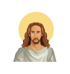 Jesus christ man icon Royalty Free Vector Image