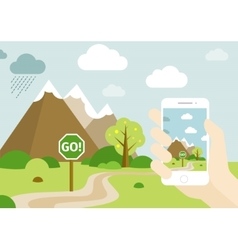 Game level map mobile ui stages with various Vector Image