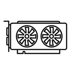 Video gpu card flat icon Royalty Free Vector Image