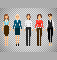 Women dress code set Royalty Free Vector Image