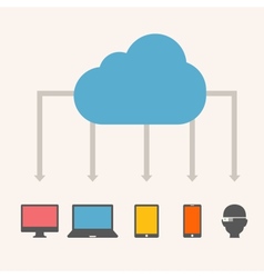 Cloud service Royalty Free Vector Image - VectorStock