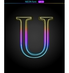 Design light effect alphabet letter s Royalty Free Vector