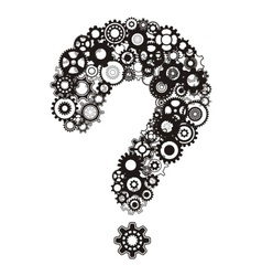 Abstract question mark colorful symbol Royalty Free Vector