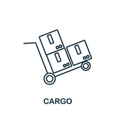 Cargo loading icon simple Royalty Free Vector Image