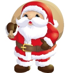 Santa claus on a white background Royalty Free Vector Image