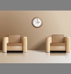 Time and Clock Icon Office Interior Design Royalty Free Vector Image ...