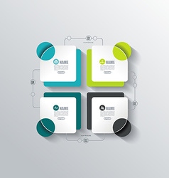 Modern design minimal style infographic template Vector Image