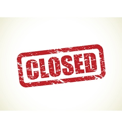 Closed word Royalty Free Vector Image - VectorStock