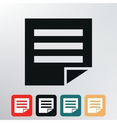 Square file labels icon set vector by tele52 - Image #641179 - VectorStock