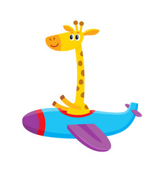 Cartoon aladdin on a flying carpet traveling Vector Image