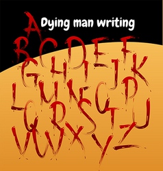 Cartoon dead man dying during phone call Vector Image