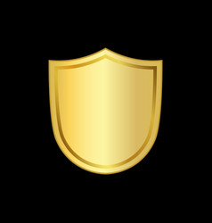 Golden shield and laurel wreath retro design 02 Vector Image