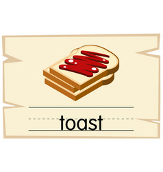 Wordcard template for word zebra Royalty Free Vector Image