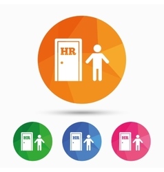 Human resources sign icon hr symbol Royalty Free Vector
