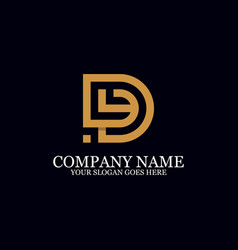 Letter dd monogram logo inspiration great Vector Image