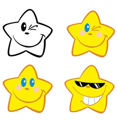 Happy star Royalty Free Vector Image - VectorStock