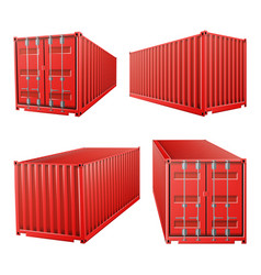 Freight shipping open cargo containers Royalty Free Vector