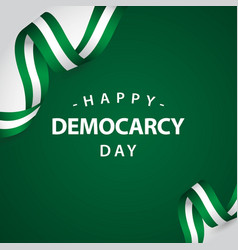 Happy democracy day template design Royalty Free Vector