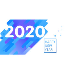 Neon numbers 2020 on white background Royalty Free Vector