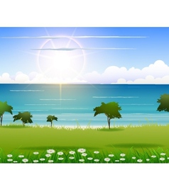 Tropical forest background Royalty Free Vector Image