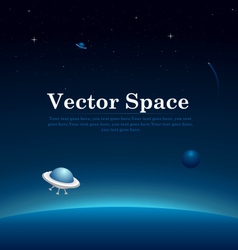 Uranus planet with rings in outer space Royalty Free Vector