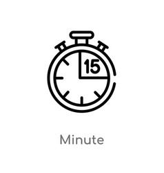 5 minutes timer stopwatch or countdown icon time Vector Image