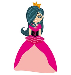 Genie djinn beautiful princess cartoon character Vector Image