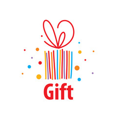 Fast gift logo icon design Royalty Free Vector Image