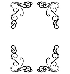 Decorative page border Royalty Free Vector Image
