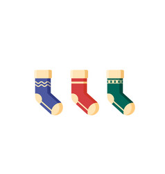 Christmas socks text frame Royalty Free Vector Image
