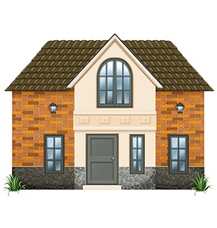 A simple home on white background Royalty Free Vector Image