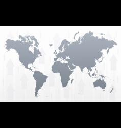 World map fill simplified global design Royalty Free Vector