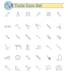 Measurement line icons set tools for measuring Vector Image