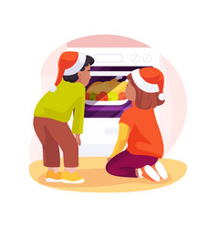 Kids watching cartoons isolated cartoon Royalty Free Vector