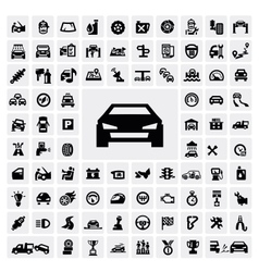 Mechanic workshop icons Royalty Free Vector Image