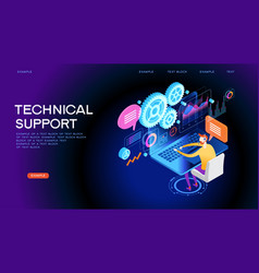 Technical banner for website Royalty Free Vector Image