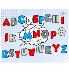 Funny alphabet letters with various designs Vector Image