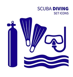 Diving board and girl in red swimsuit jumps from Vector Image