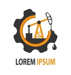 Oil drilling rig Royalty Free Vector Image - VectorStock