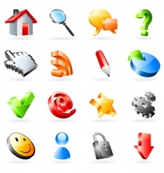 Apple computer icons Royalty Free Vector Image