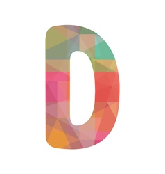Design abstract letter d Royalty Free Vector Image