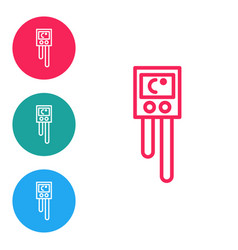 Relative humidity sign cutout silhouette icon Vector Image