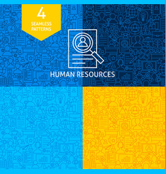 Human resources neon sign Royalty Free Vector Image
