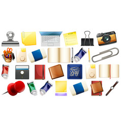 Large set different objects Royalty Free Vector Image