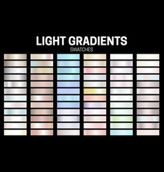 Purple color shades swatches palette with names Vector Image